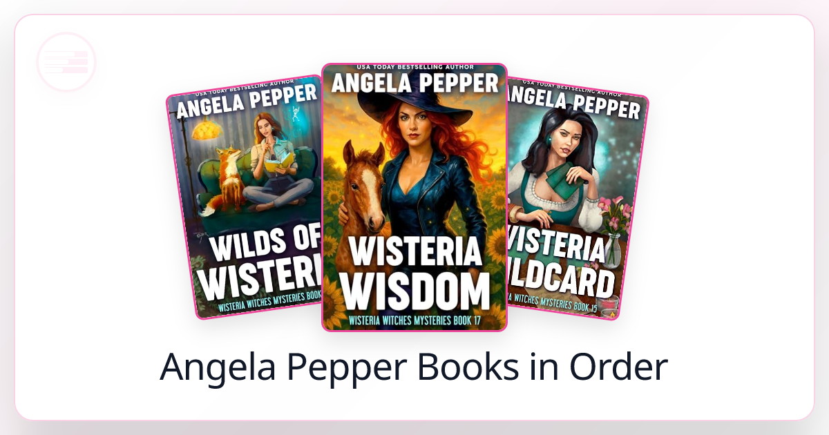 All 32 Angela Pepper Books in Order (Complete List 2026)