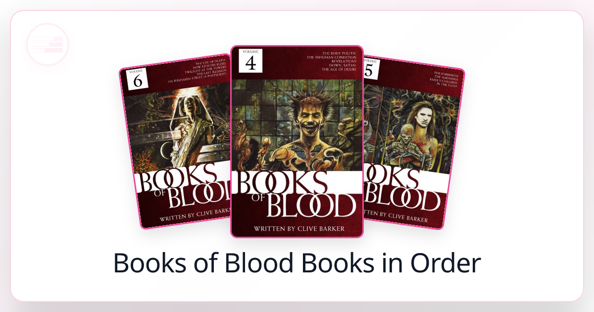 All 6 Books of Blood Books in Order (Complete List 2026)