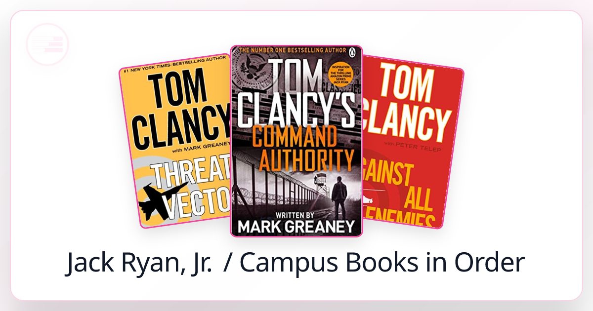 All 6 Jack Ryan, Jr. / Campus Books in Order (2026)