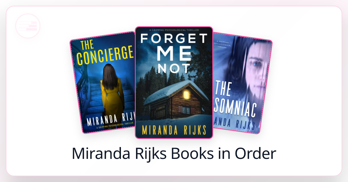All 18 Miranda Rijks Books in Order (2026)
