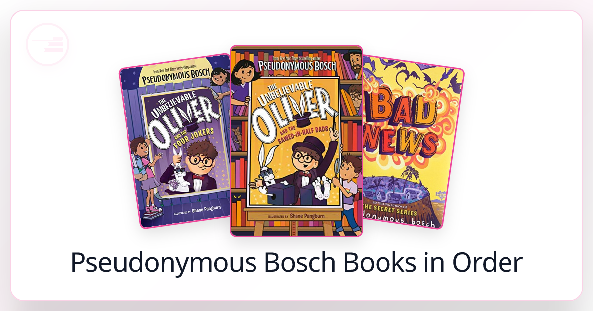 12 Pseudonymous Bosch Books in Order (Complete List 2026)