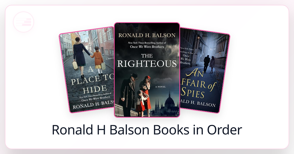 All 10 Ronald H Balson Books in Order (Complete List 2026)