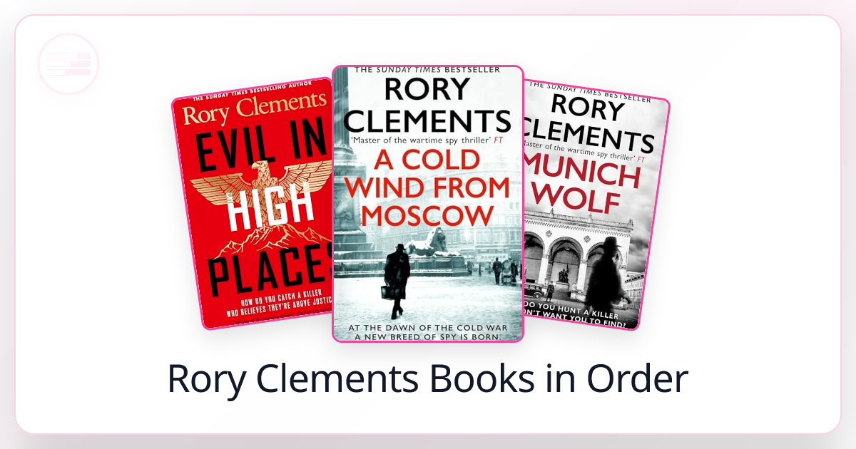 All 18 Rory Clements Books in Order (Complete List 2026)