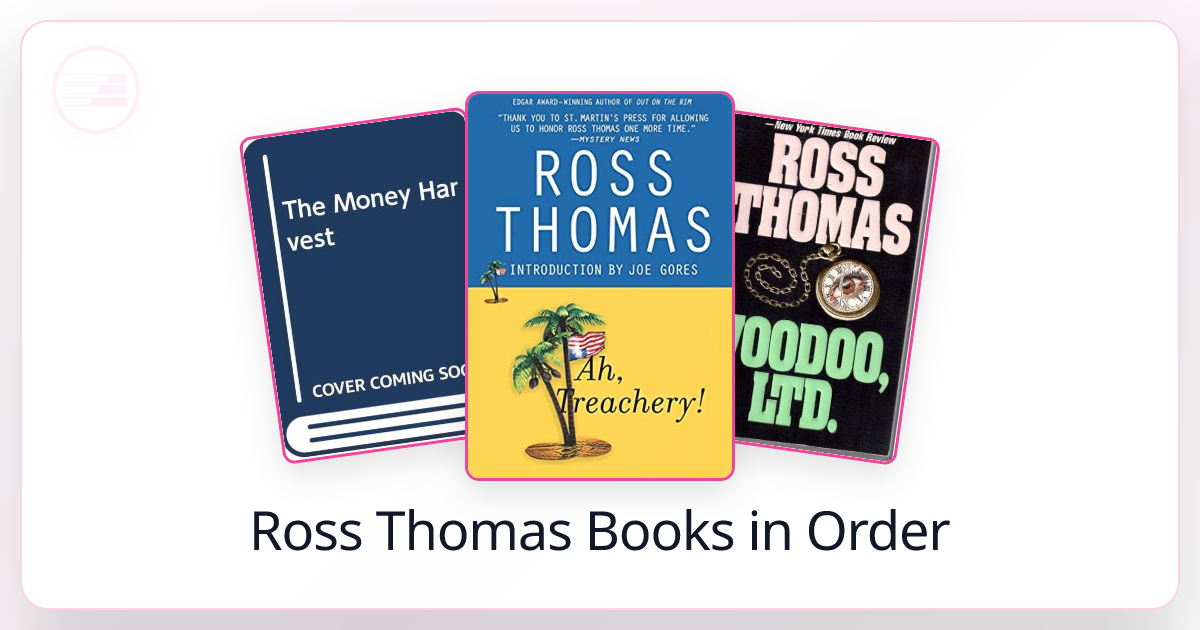 All 27 Ross Thomas Books in Order (Complete List 2026)