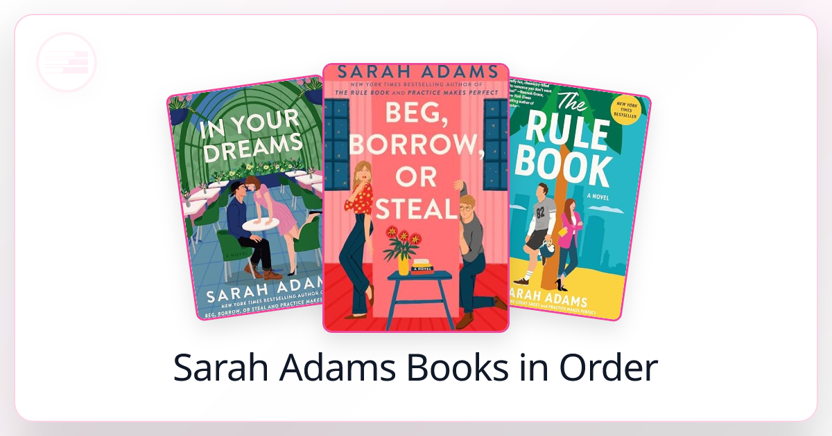 All 13 Sarah Adams Books in Order (Complete List 2026)