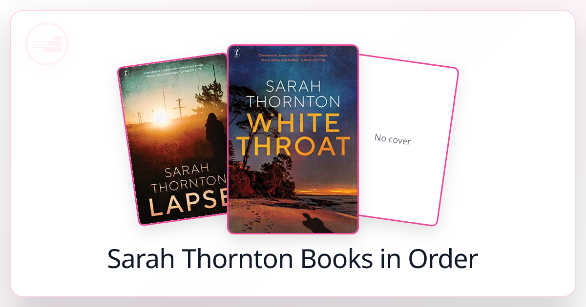 All 2 Sarah Thornton Books in Order (Complete List 2026)