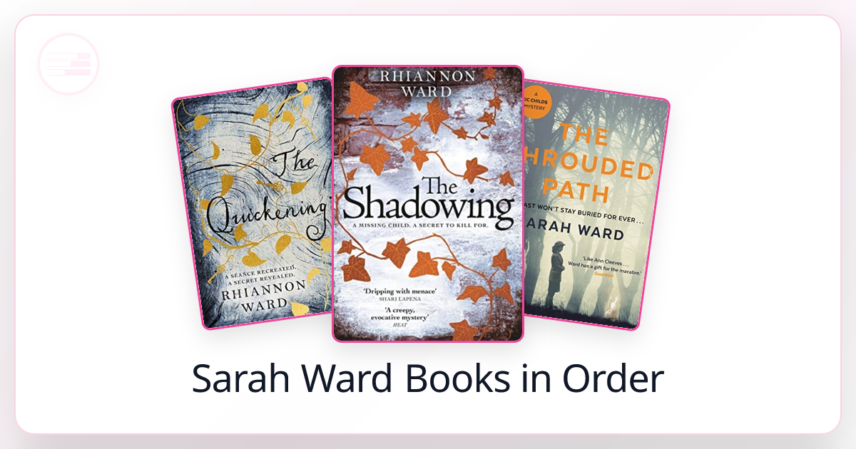 All 6 Sarah Ward Books in Order (Complete List 2026)